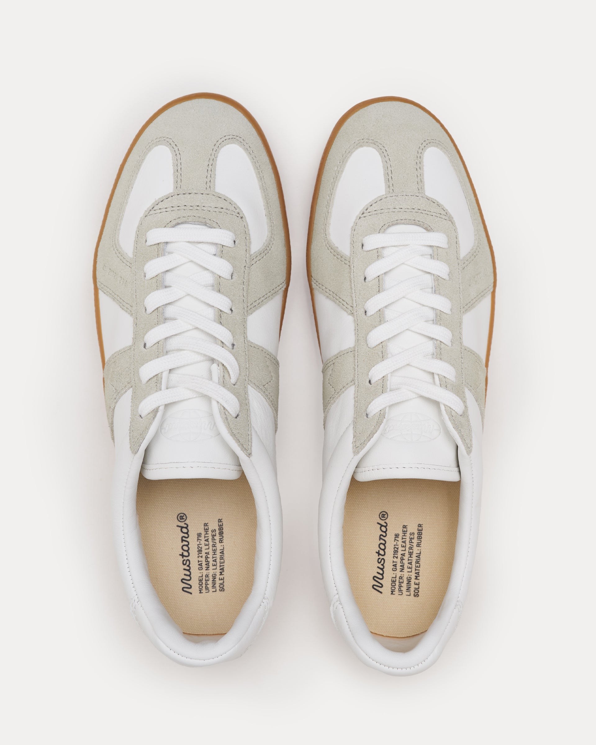 GAT Leather White – Mustard Sneakers