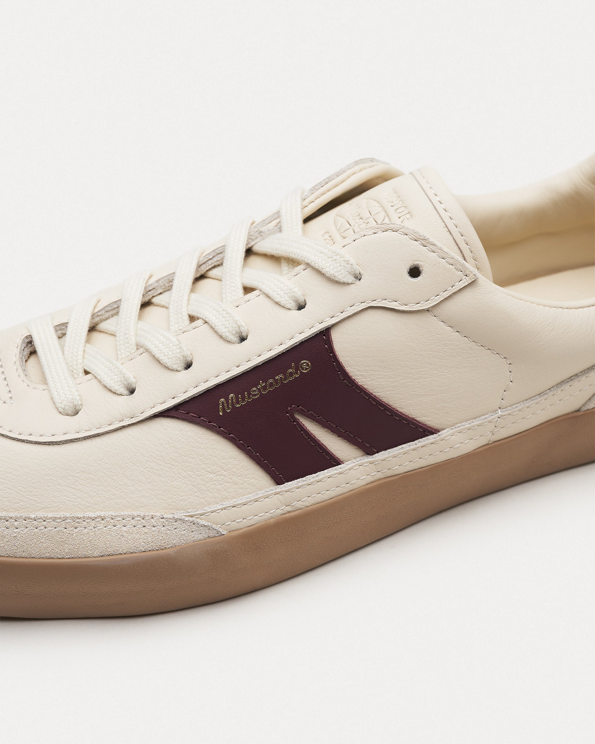 Victor Cream/Wine – Mustard Sneakers